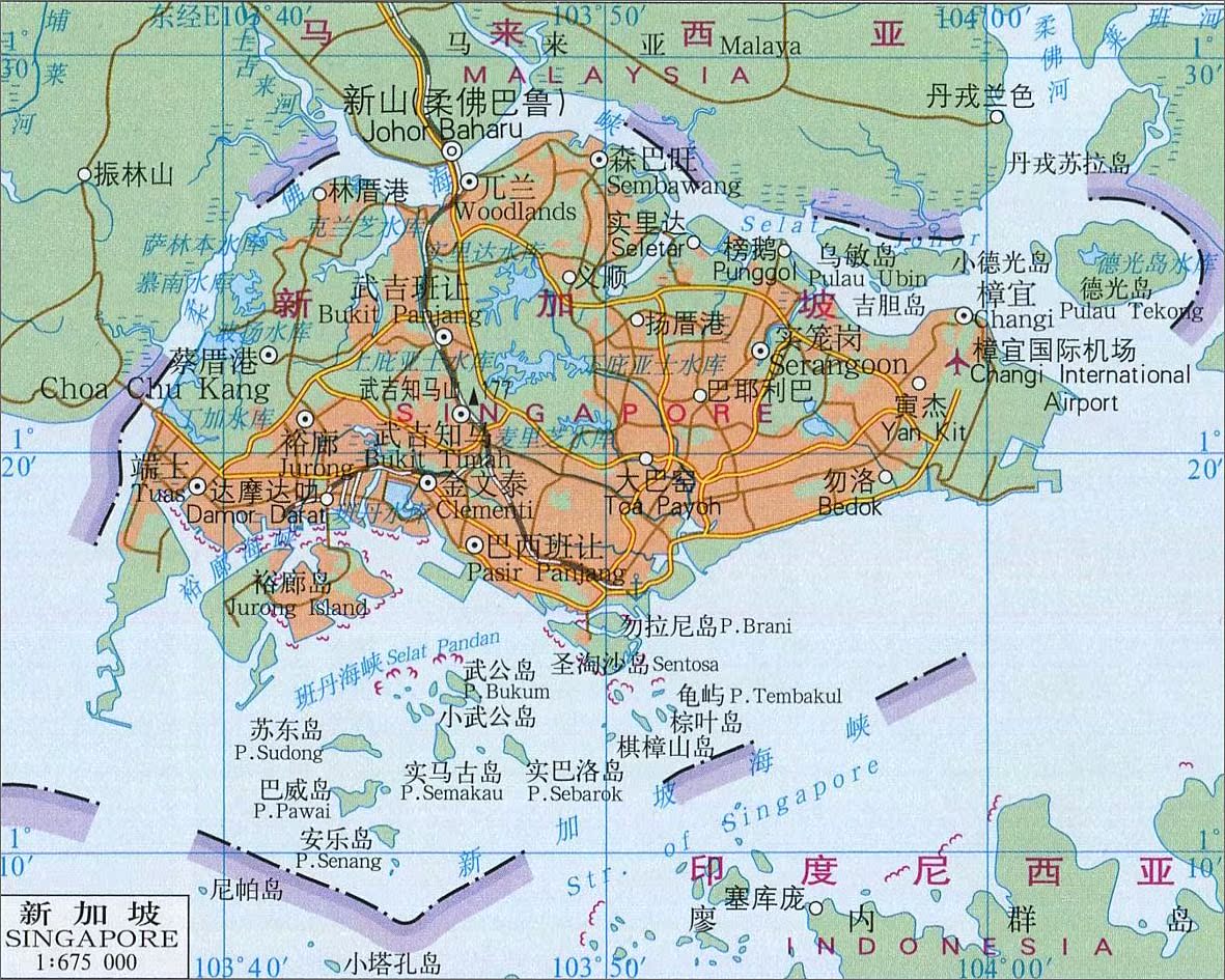 新加坡全景地图,新加坡,新加坡景点(第2页)_大山谷图库